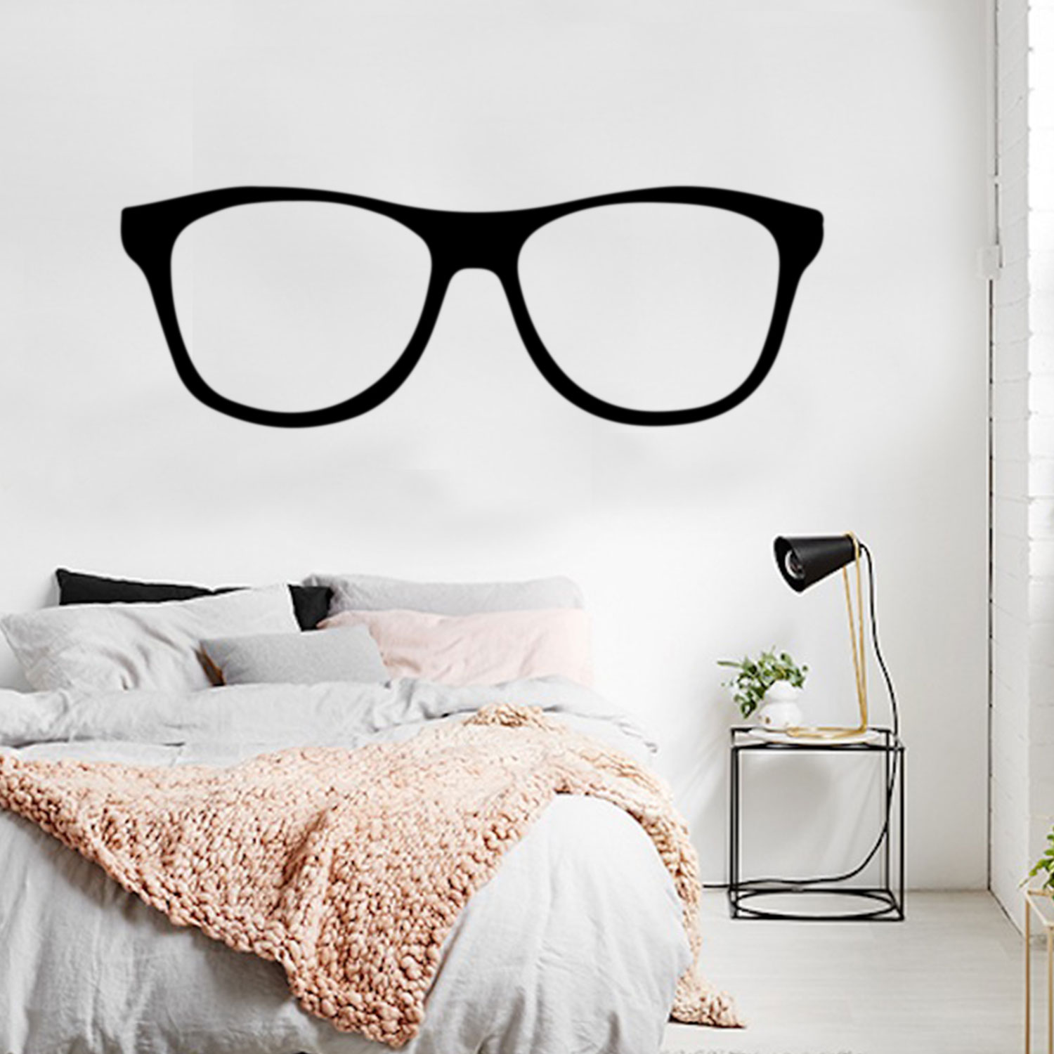 Reading Glasses - Black 21" x 61" Wall Art Decal Vinyl Sticker | eBay