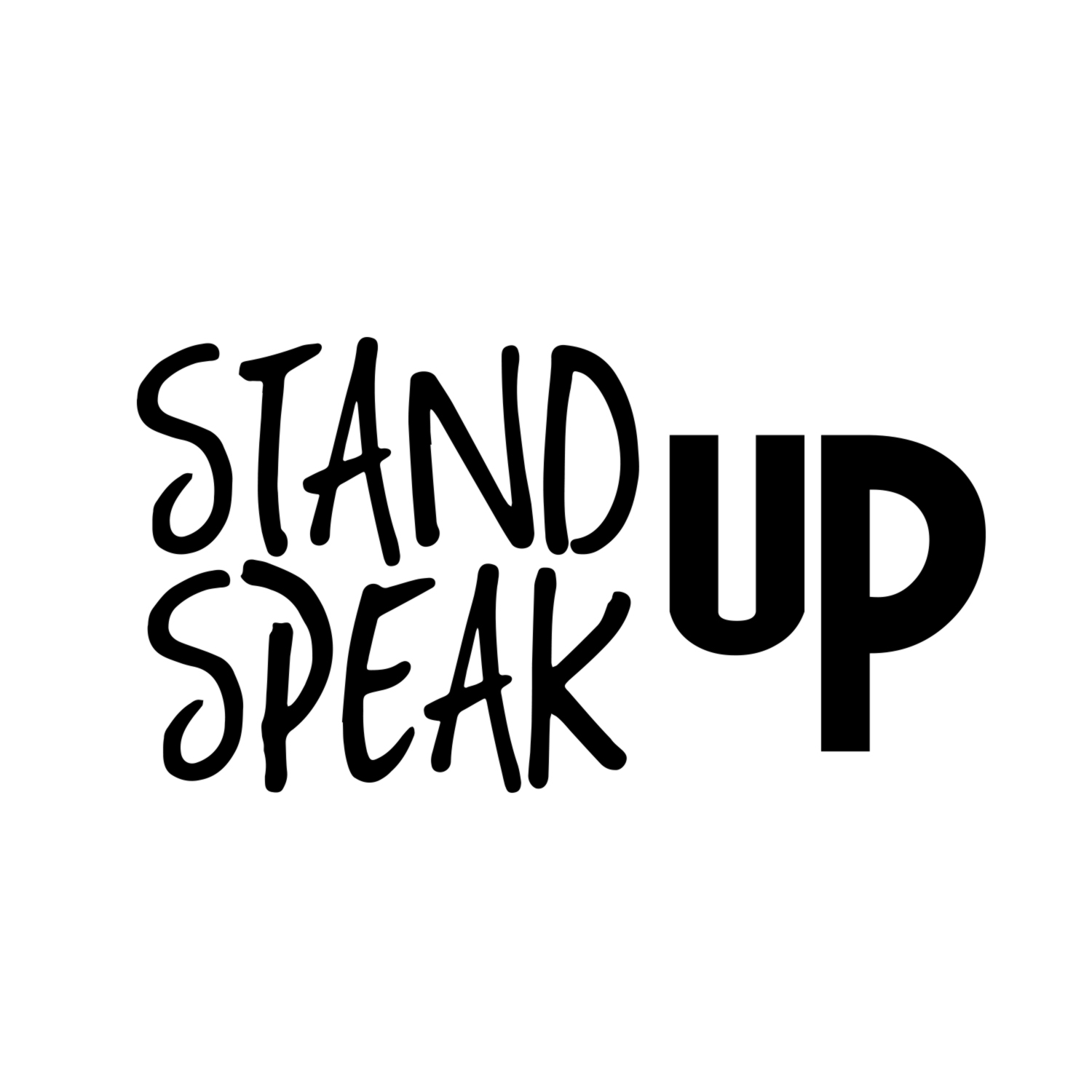 Stand UP Speak UP - Black Wall Art Decal Vinyl Sticker | eBay
