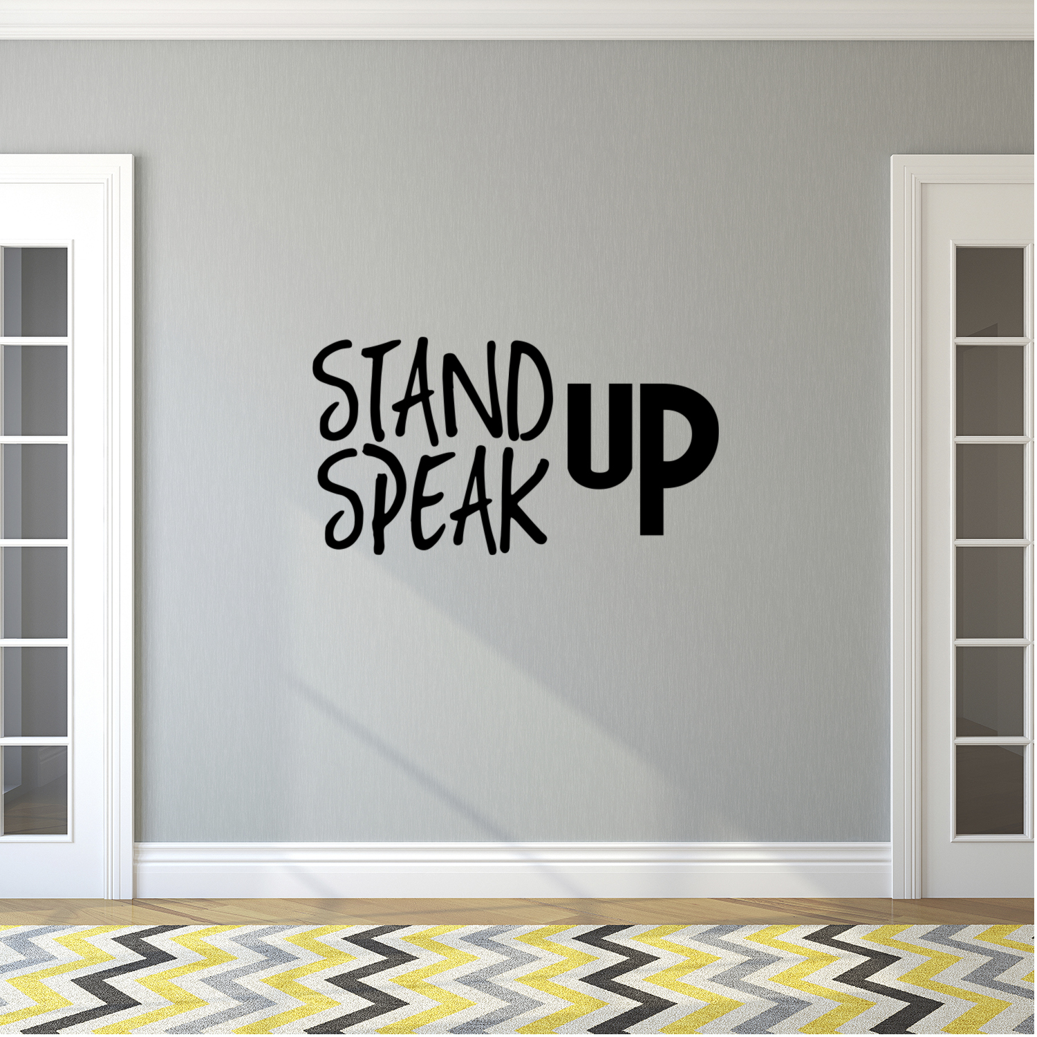 Stand UP Speak UP - Black Wall Art Decal Vinyl Sticker | eBay