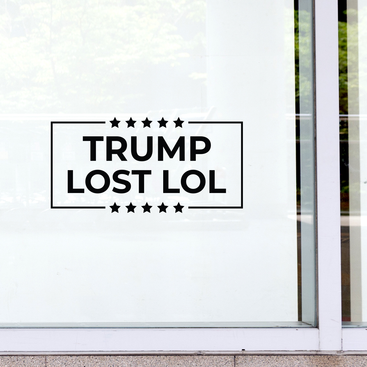 Trump Lost LOL - Black 11" x 22" Wall Art Decal Vinyl Sticker | eBay