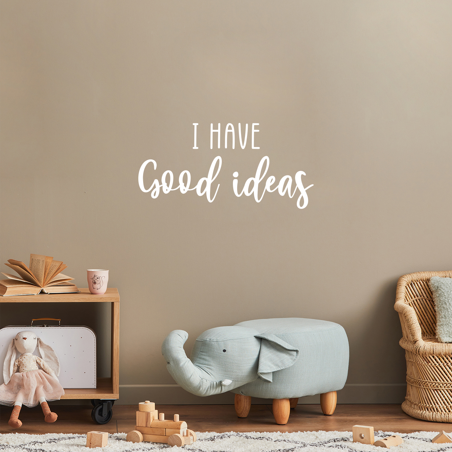 I Have Good Ideas - White 12" x 25" Wall Art Decal Vinyl Sticker | eBay