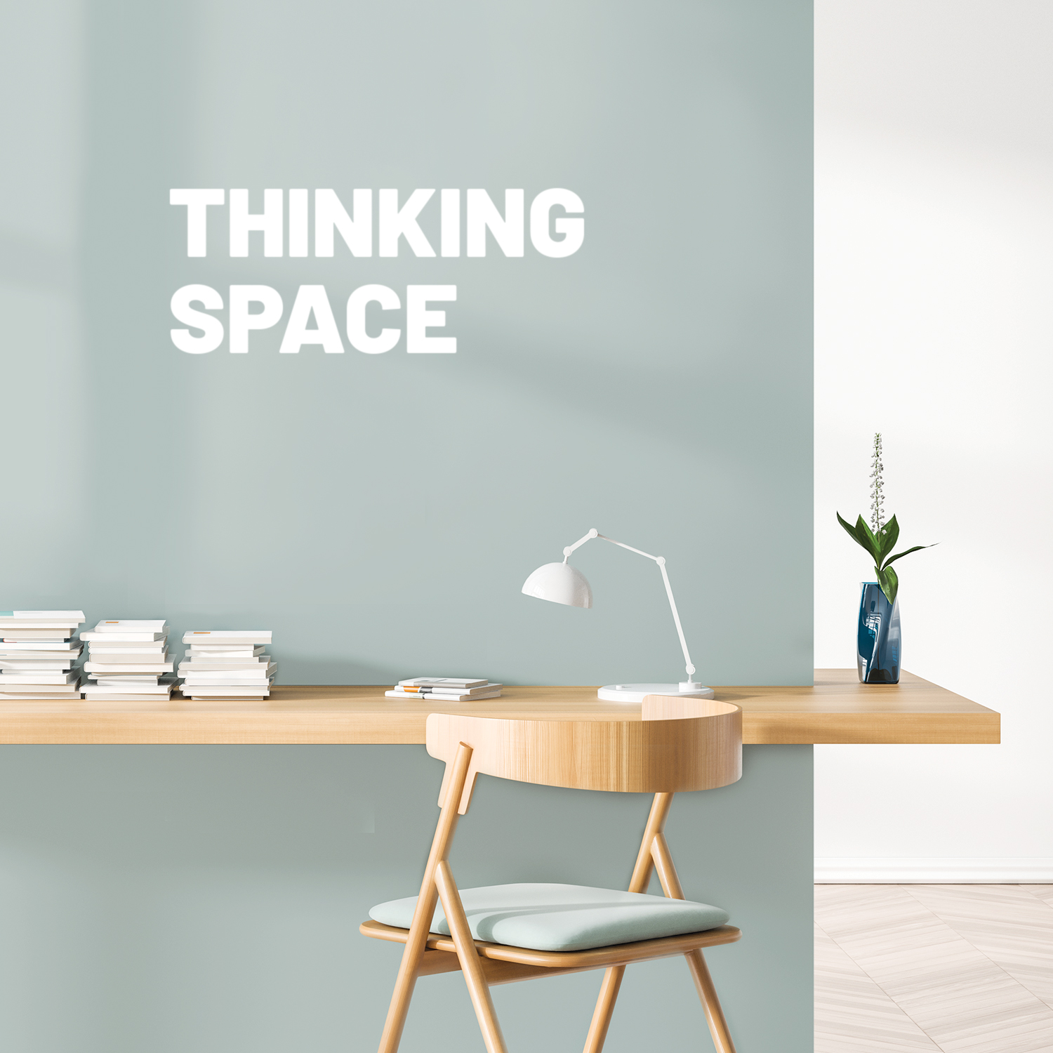 Thinking Space - White 12" x 30" Wall Art Decal Vinyl Sticker | eBay