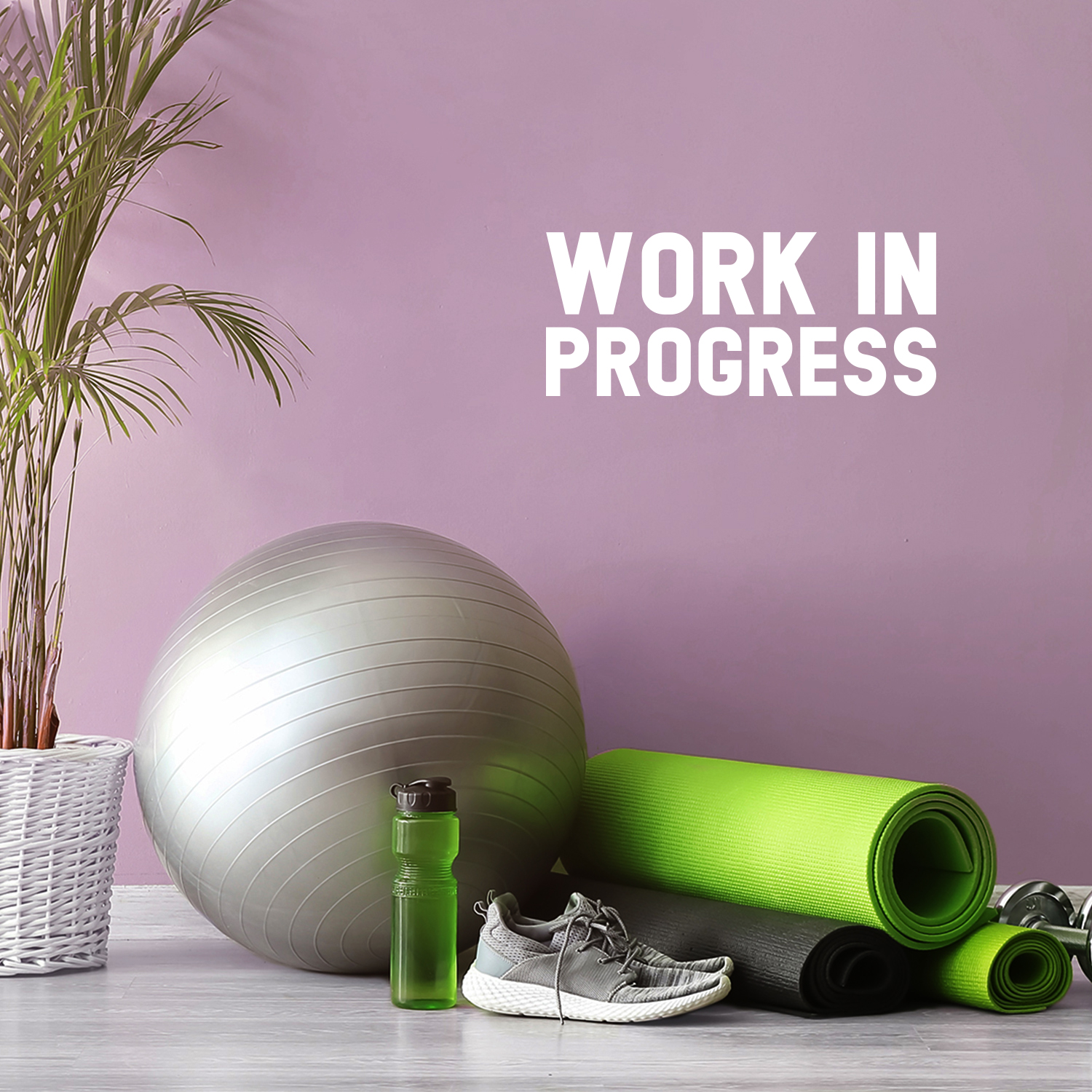 Work in Progress - White 10.5" x 25" Wall Art Decal Vinyl Sticker | eBay