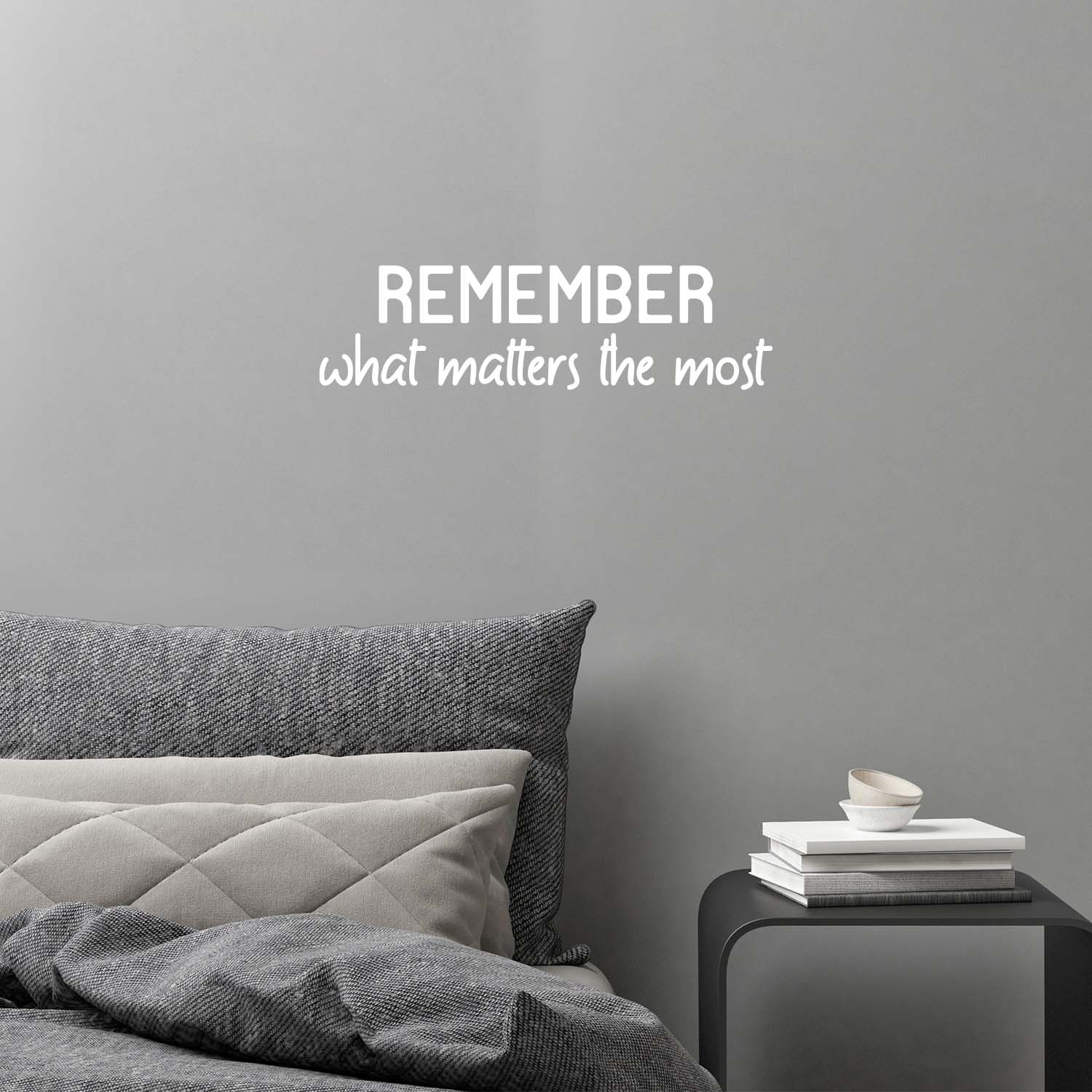 Remember What Matters The Most - White 5.5" x 20" Wall Art Decal Vinyl ...