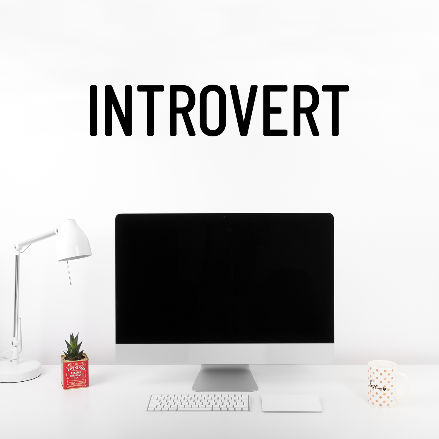 Introvert - Black 6" x 30" Wall Art Decal Vinyl Sticker | eBay