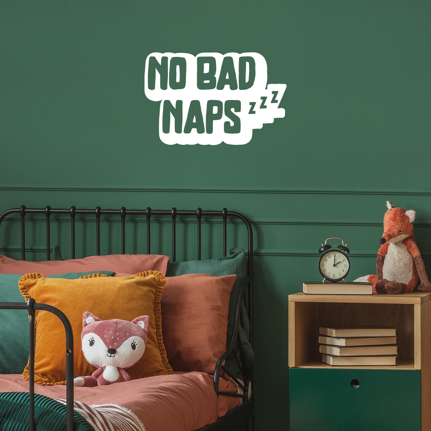 No Bad Naps - White 8.5" x 13" Wall Art Decal Vinyl Sticker | eBay