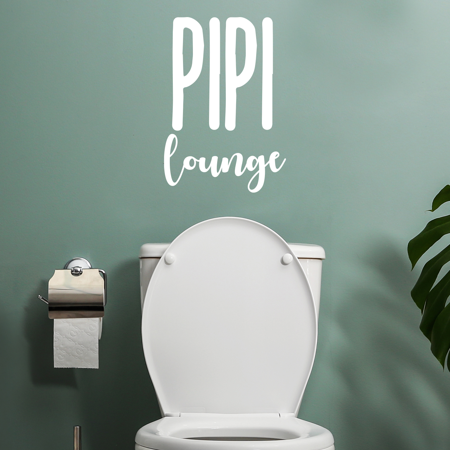 PIPI Lounge - White 11.5" x 8" Wall Art Decal Vinyl Sticker | eBay